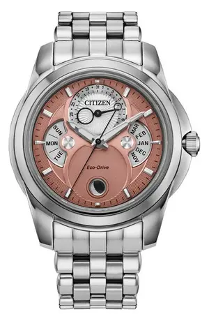 Citizen Calendrier Bracelet Watch - Silverone Pink