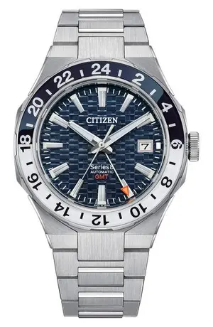 Citizen Series8 Gmt Automatic Bracelet Watch - Silver-tone