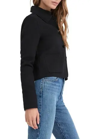 FAVORITE DAUGHTER Annabel Crop Wool Blend Jacket