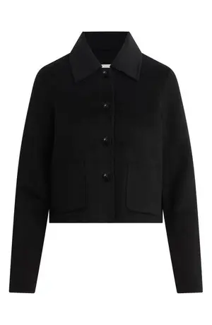 FAVORITE DAUGHTER Annabel Crop Wool Blend Jacket