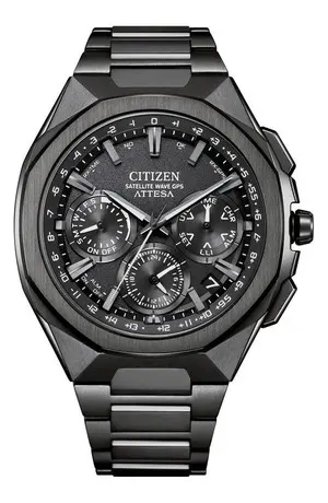 Citizen Attesa Satellite Wave Gps Eco-drive Super Titanium™ Bracelet Watch - Gray