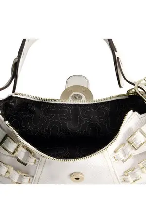 True Religion Multi-strap Denim Shoulder Bag - White