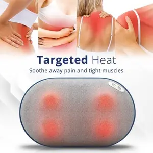 MIKO Kumo Mini Wireless Massage Pillow With Heat - Blue