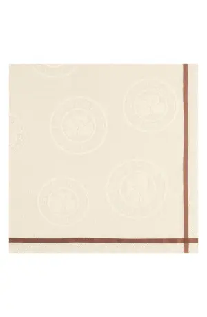 Longchamp Medallion Square Scarf