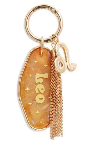 Chelsea28 Horoscope Bag Charm - Leo- Gold Multi