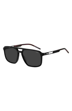 BOSS 58mm Navigator Sunglasses - Black/grey
