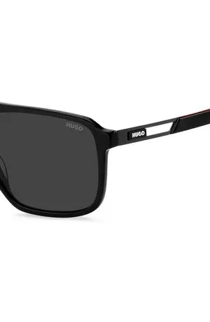 BOSS 58mm Navigator Sunglasses - Black/grey