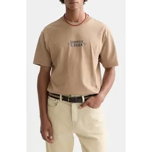 Scotch & Soda Oversize Logo Cotton Graphic T-shirt - Amphora