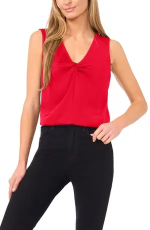 CECE DUPRAZ Sleeveless Twist Neck Top