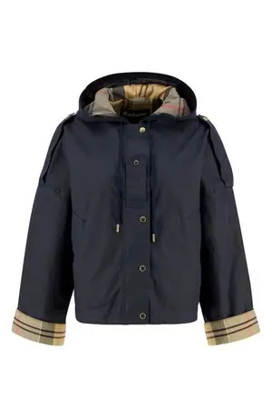 Barbour Ryedale Waxed Cotton Jacket - Royal Navy/dress Tartan