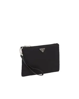 Prada Re-nylon And Saffiano Leather Pouch