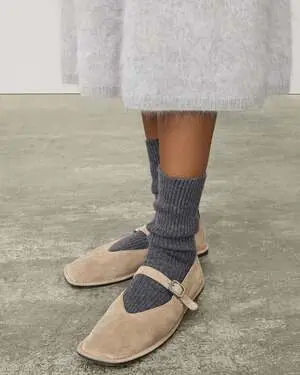 LISA YANG Zeraphine Knee Socks - Granit