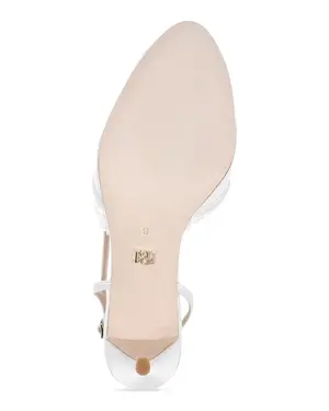 Badgley Mischka Slingback Pumps With Bow Detailing