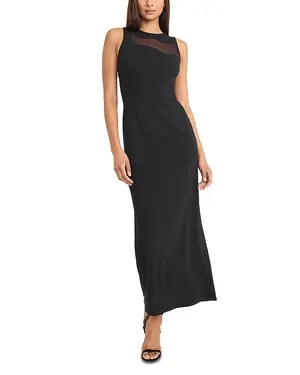 Maggy London Scuba Crepe Back Slit Dress