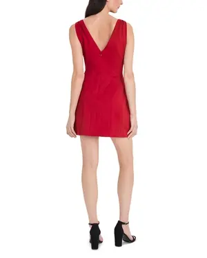 Maggy London V-neck Mini Dress