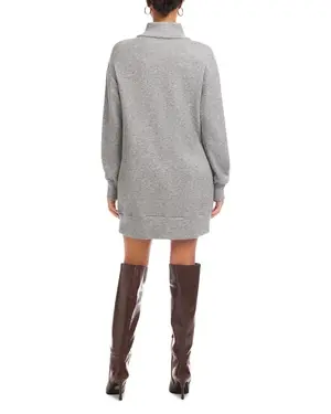 Fifteen Twenty Claylee Crossover Turtleneck Dress