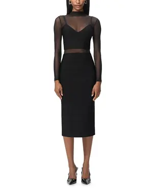 Herve Leger High Neck Cocktail Dresses