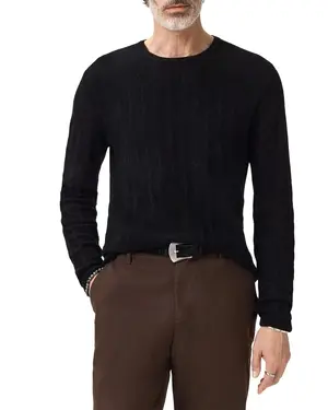 John Varvatos Baiso Crewneck Sweater - Black