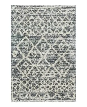 LOLOI Quincy Qc-02 Area Rug 5'3x7'6 - Graphite/beige