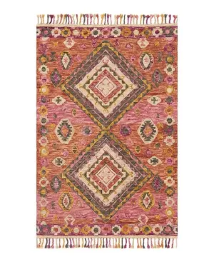 LOLOI Zharah Zr-07 Area Rug 5'0x7'6 - Pink/multi
