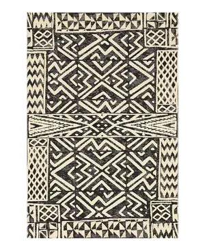 LOLOI Mika Indoor/outdoor Mik-13 Area Rug 6'7x9'4 - Ivory/blue