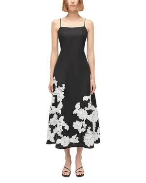 Simkhai Annabella Midi Dress - Black Multi