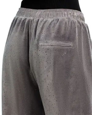 Alexander Wang Embellished Sweatpants - Titanium