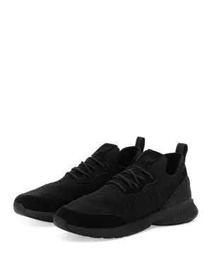 Boggi Milano Willow Wool Blend Sneakers - Black
