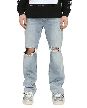 Purple Brand Light Wash Jeans For Men