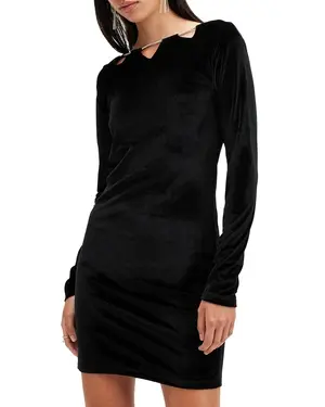 ALLSAINTS Regina Velvet Mini Dress