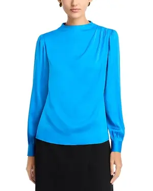 Elie Tahari The Tien Silk Blouse - Cosmic Blue