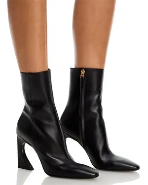 Fendi Leather High Heel Boots
