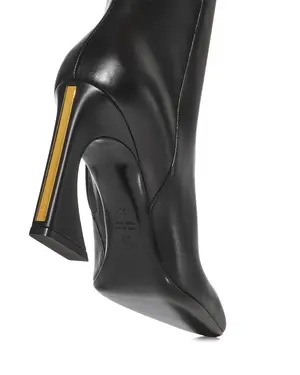 Fendi Leather High Heel Boots