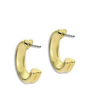 Ted Baker London Hidden Heart Small Hoop Earrings