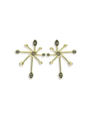 Ted Baker London Stella Crystal Starburst Earrings - Gold Tone