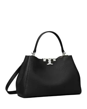 Tory Burch Eleanor Soft Medium Satchel - Black