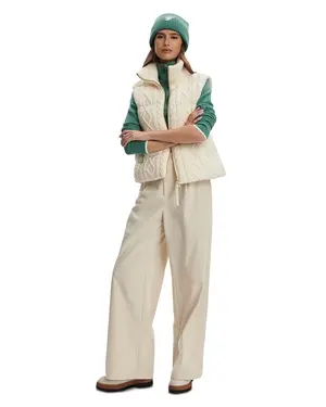 Varley Irina Cable Knit Puffer Vest
