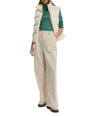 Varley Irina Cable Knit Puffer Vest