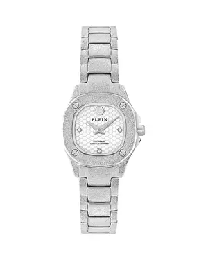 Philipp Plein Spectre Lady Mini Crystal Watch, 23mm - Silver/silver