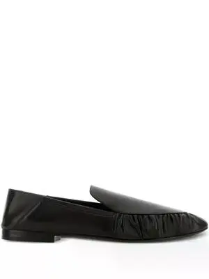 Saint Laurent Alain Ruffled Leather Loafers