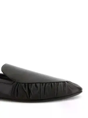 Saint Laurent Alain Ruffled Leather Loafers