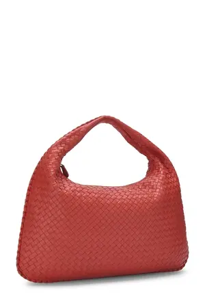 Bottega Veneta Intrecciato Veneta Hobo - Red