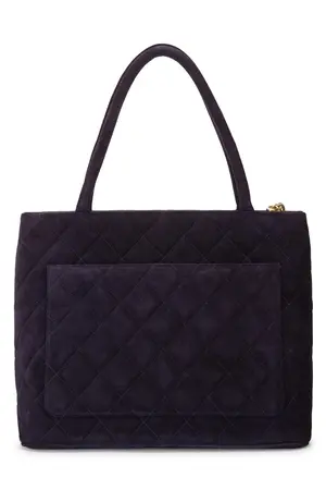 Chanel Suede Caviar Medallion Tote