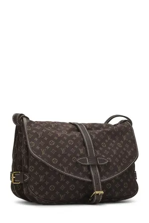 LOUIS VUITTON Mini Lin Saumur 30 - Brown