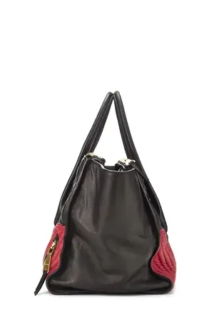 Miu Miu Multicolor Calfskin Convertible Biker Tote