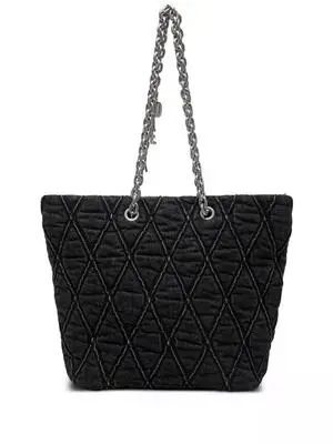 DIESEL® Quilted Chain Tote Bag - Black