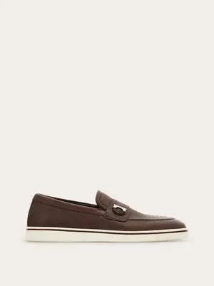 FERRAGAMO Boat Shoe Loafer - Brown