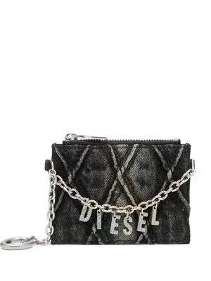 DIESEL® Chain-detail Card Holder - Grey