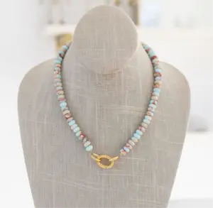 ERIN MCDERMOTT JEWELRY Beach Cliff Gemstone Necklace