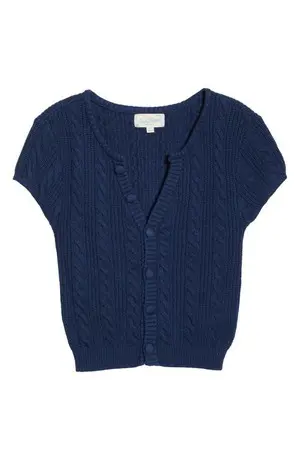 PACSUN Liana Cable Cardigan - Navy